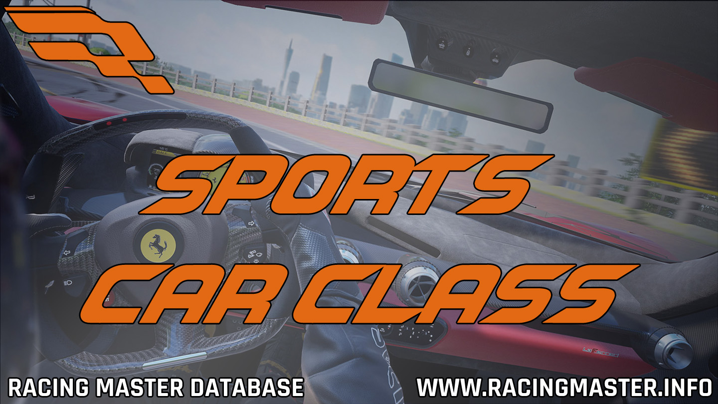 Sports Class Cars - Racing Master Database